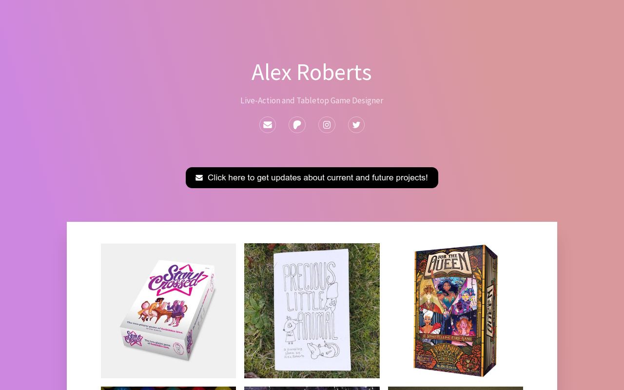 Alex Roberts - Game Design